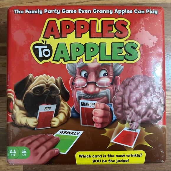 Mattel | Games | New Apples To Apples Family Party Game Collectible ...